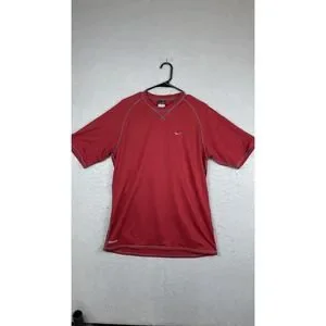 Nike | Shorts | Nike Sphere Dry Shirt Mens Medium Red Short Sleeve ...